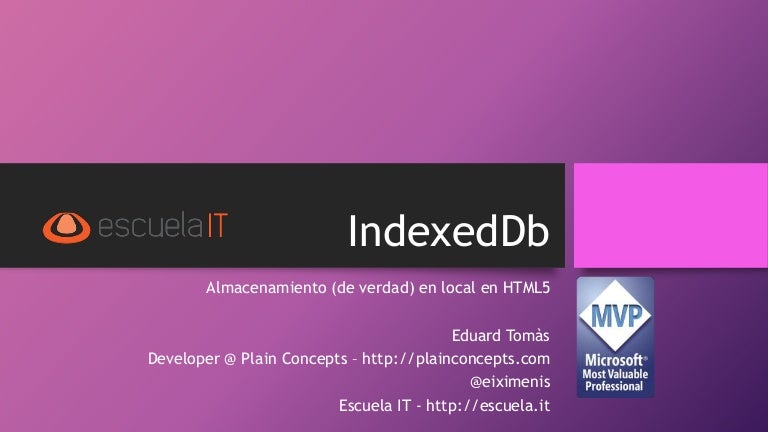 Indexeddb Javascript