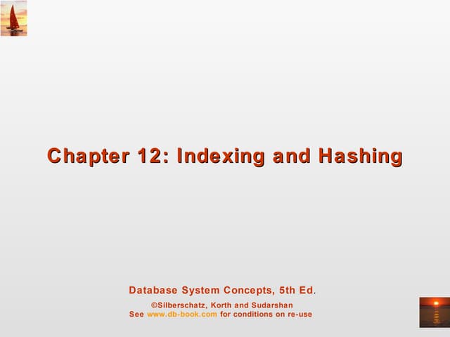 Indexing And Hashing Ppt