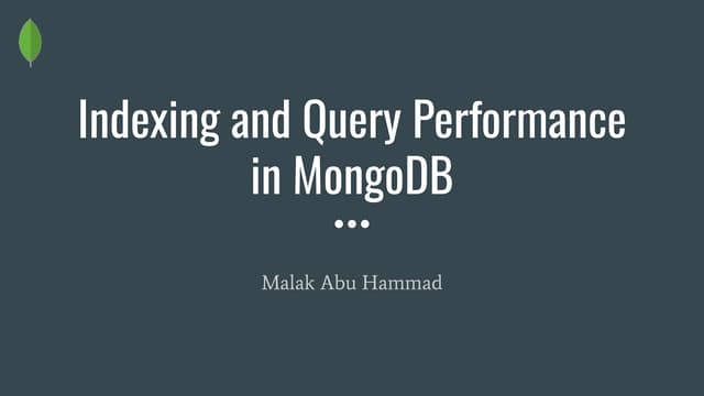 Indexing and Query Performance in MongoDB.pdf Indexing and Query Performance in MongoDB.pdf