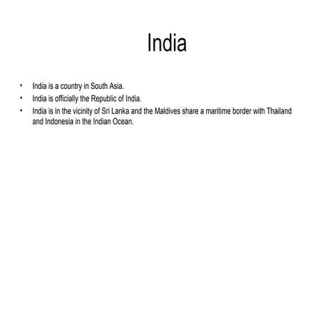 India | PPT
