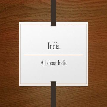 India | PPT