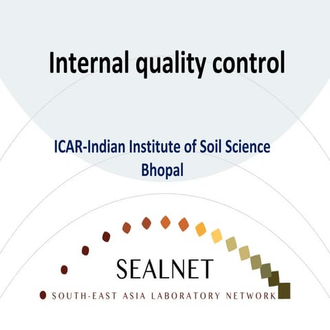 Countries’ presentation on internal quality control: India | PPT