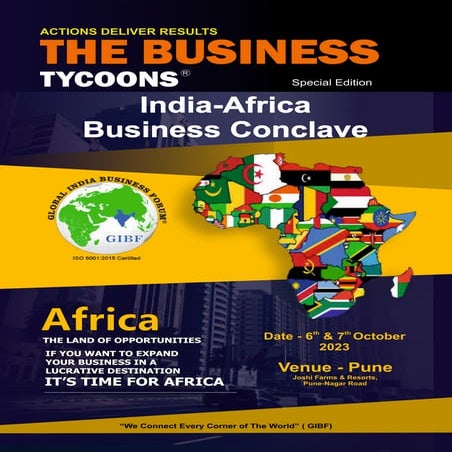 The Business Tycoons (Oct-2023) - India-Africa Business Conclave | PDF