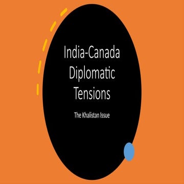 India-Canada Diplomatic Tensions 1.pptx. | PPTX