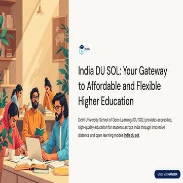 India DU SOL: Your Gateway to Affordable and Flexible Higher Education ...