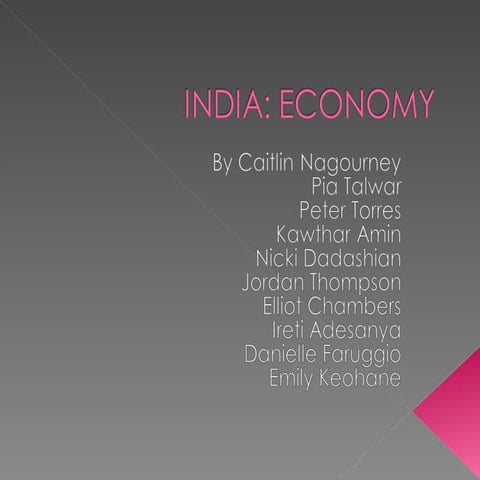 India Economy | PPT
