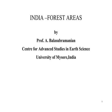 India major forest types | PDF