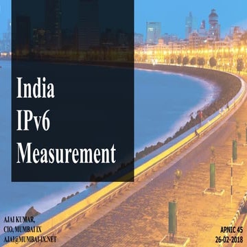 India IPv6 Measurement | PDF