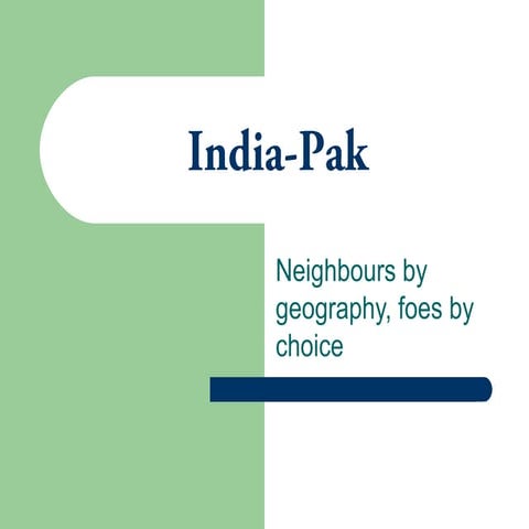 Pak indo relation | PPTX