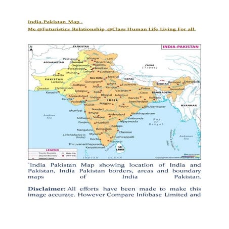 India pakistan map . me @futuristics relationship @class hman life ...