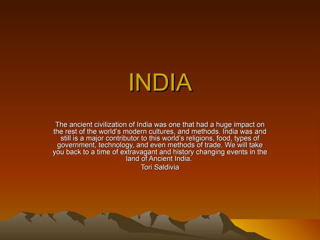 India Presentation | PPTX