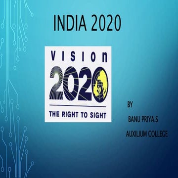 India 2020 | Dream India | Banu priya | Poornima | Auxilium college | PPT