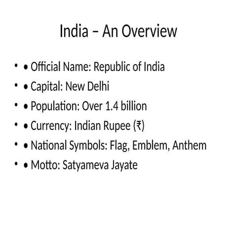 India_3_Slide_Presentation also about indian culture and rich of indian ...