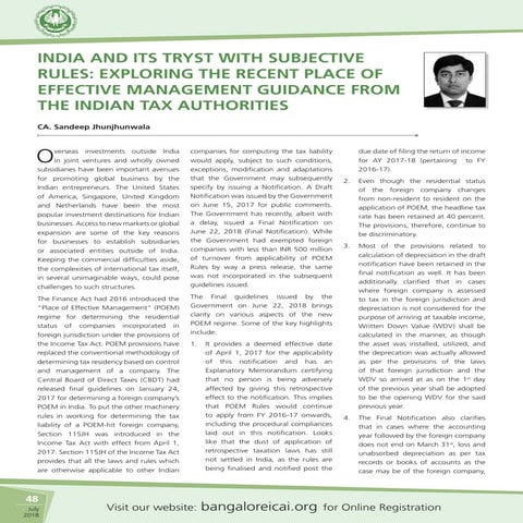 India and its tryst with subjective rules exploring the recent place of ...