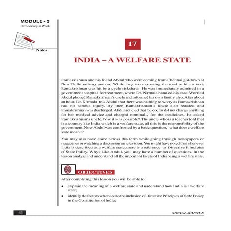 India – a welfare state | PDF