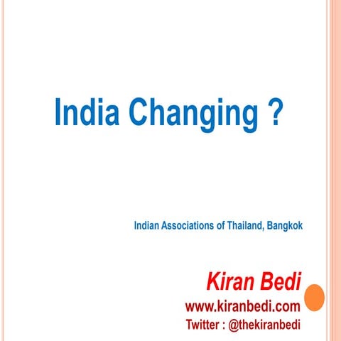 India changing ? | PPTX