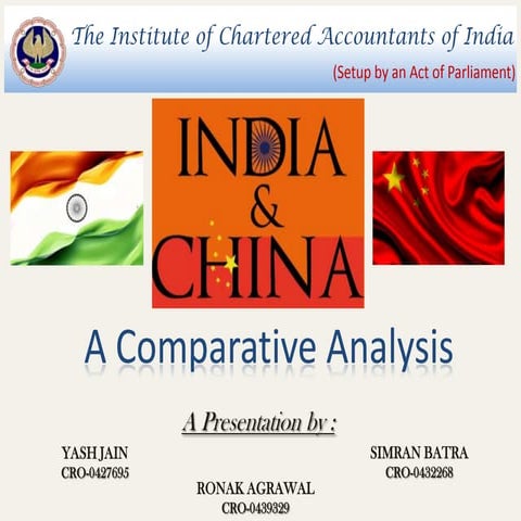 India-china a comparative analysis | PPTX