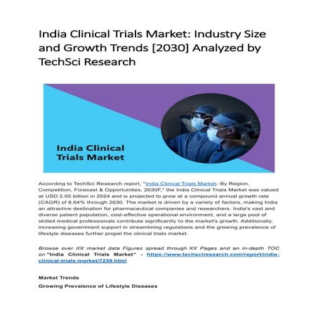 India Clinical Trials Market: Industry Size and Growth Trends [2030 ...