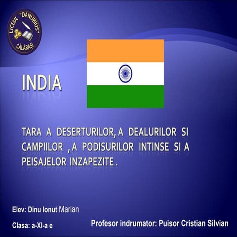 India dinu ionut marian power point | PPT