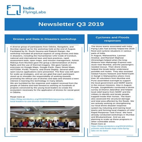 India Flying Labs Newsletters 2019 | PDF