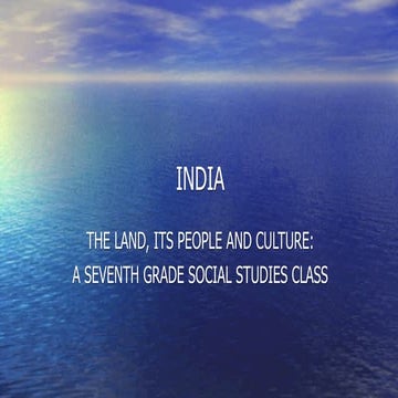 India Presentation | PPTX