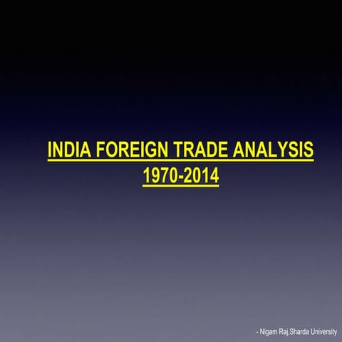 India foreign trade | PPT