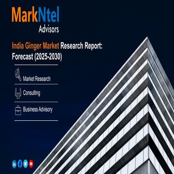 India Ginger Market Size, Share, Trend by 2030 | PDF