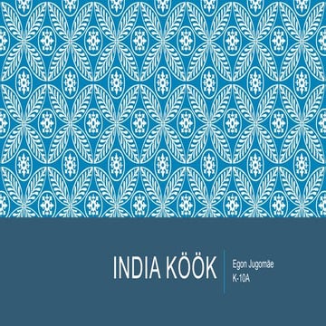 India köök | PPTX