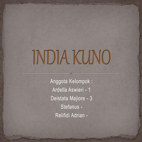 India kuno | PPTX
