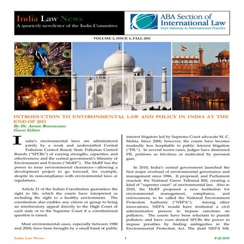 India law news fall issue | PDF