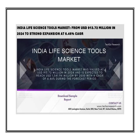 INDIA LIFE SCIENCE TOOLS MARKET: FROM USD 913.72 MILLION IN 2024 TO ...