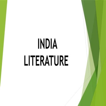 INDIA LITERATURE FAMOUS LITRARY WORKS AND AUTHOR.pptx