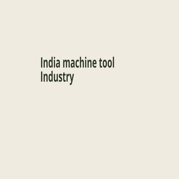 India machine tool Industry.pdf