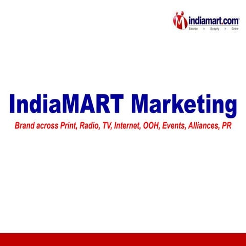IndiaMART Marketing Campaigns | PPTX