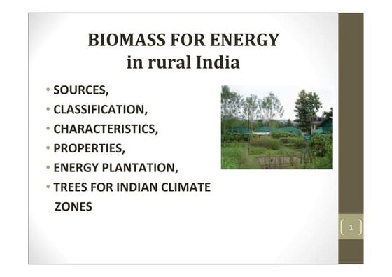Biomass energy ppt | PPTX