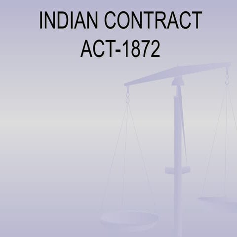 A indian contract | PPT