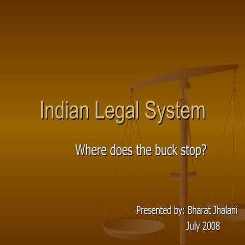 Indian Legal System | PPT
