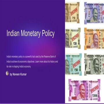 Indian-Monetary-Policy. diffrent time resoruce | PPTX