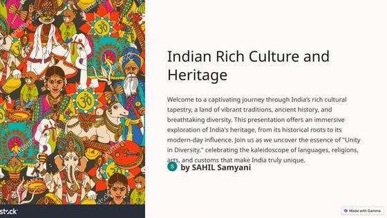 Indian culture nd tradition | PPTX | Hinduism | Religion & Spirituality