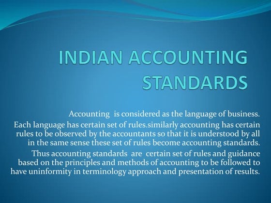 Comparative Analysis : IGAAP and IND AS | PPTX