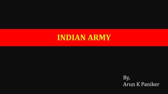 Indian army | PPT
