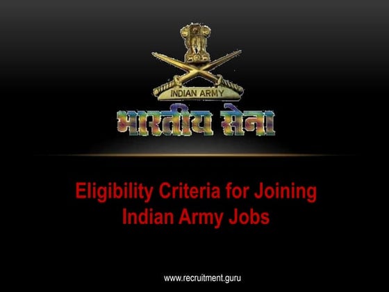 Army As A Career | PPT
