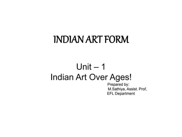 Different art forms of India | PPTX
