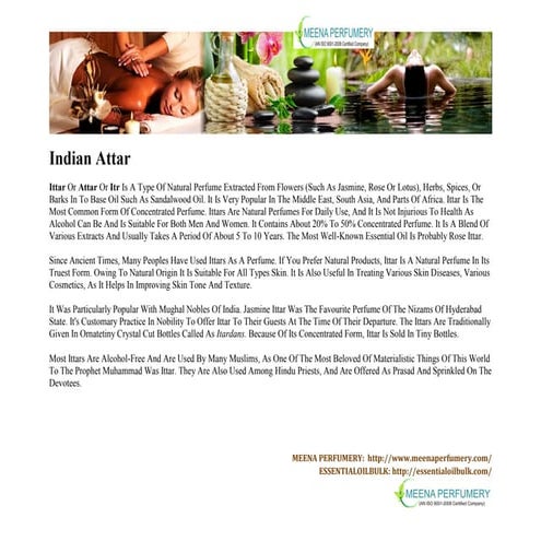 Indian Attar-Meena Perfumery Manufacturer and Supplier & Exporter In ...
