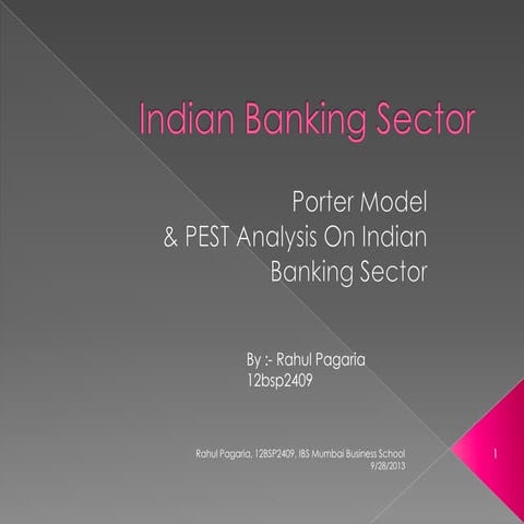 Indian banking sector | PPTX