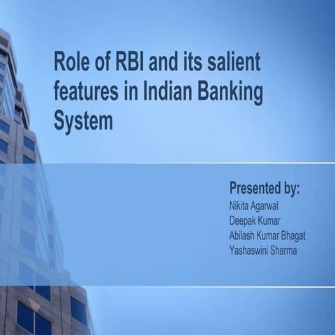 Indian banking system | PPT