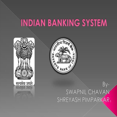 Indian banking system | PPTX | Business Banking & Finance | Business