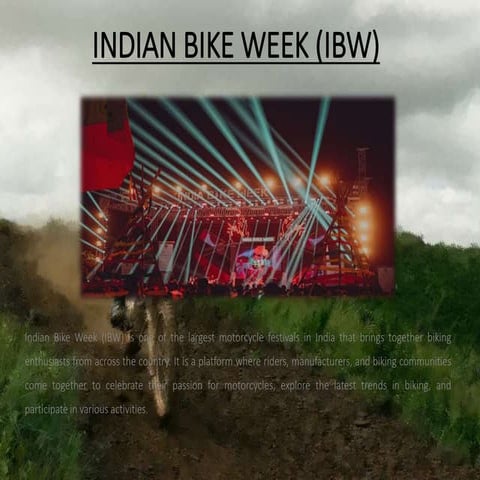 INDIAN BIKE WEEK (IBW) | PPTX | Cycling | Sports