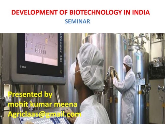 Biotechnology in India | PPT