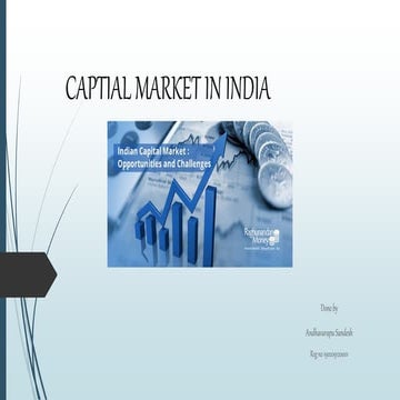 Indian captial market in india ppt | PPT